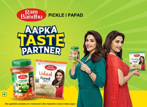 Finest spices, snacks, pickles, papads etc.| Up to 15% off | Ram Bandhu